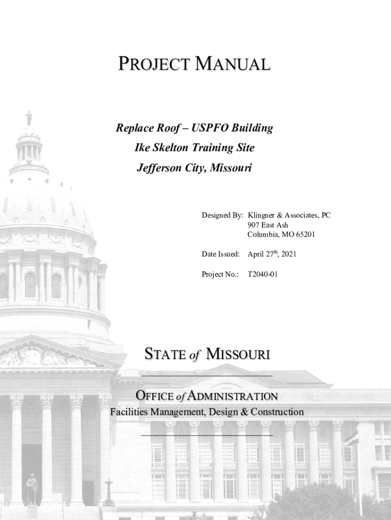 Fillable Online oa mo USPFO Building Ike Skelton Training Site Jeff Fax ...