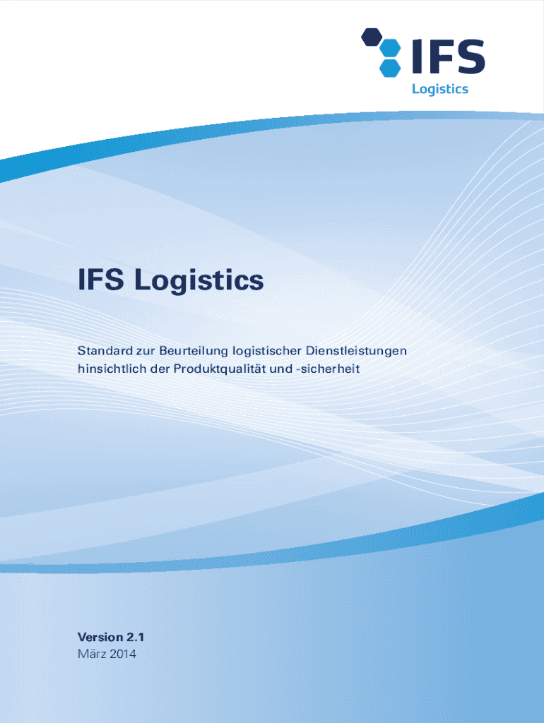 Ausfüllbar Online IFS Logistics; international featured standards ...