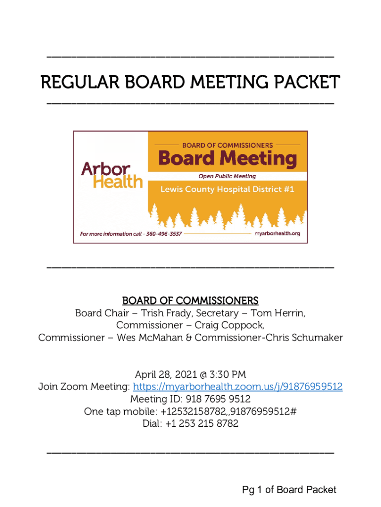 Fillable Online Board Chair Trish Frady, Secretary Tom Herrin, Fax ...