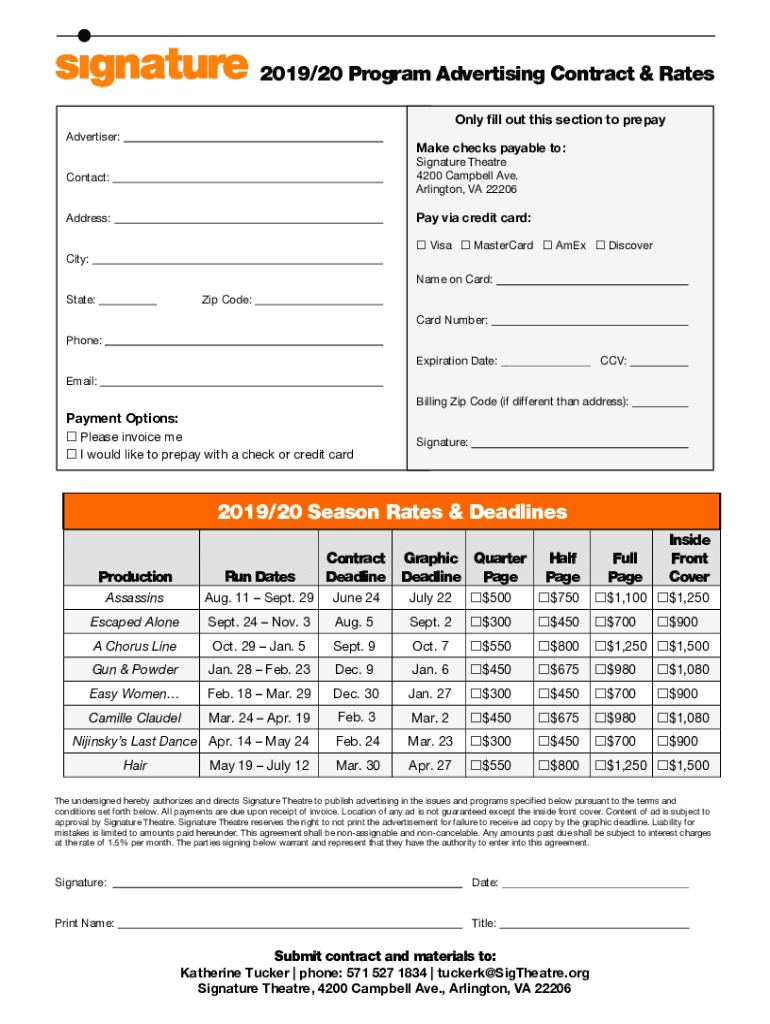 Fillable Online Rate Card Sample Clauses Fax Email Print - pdfFiller