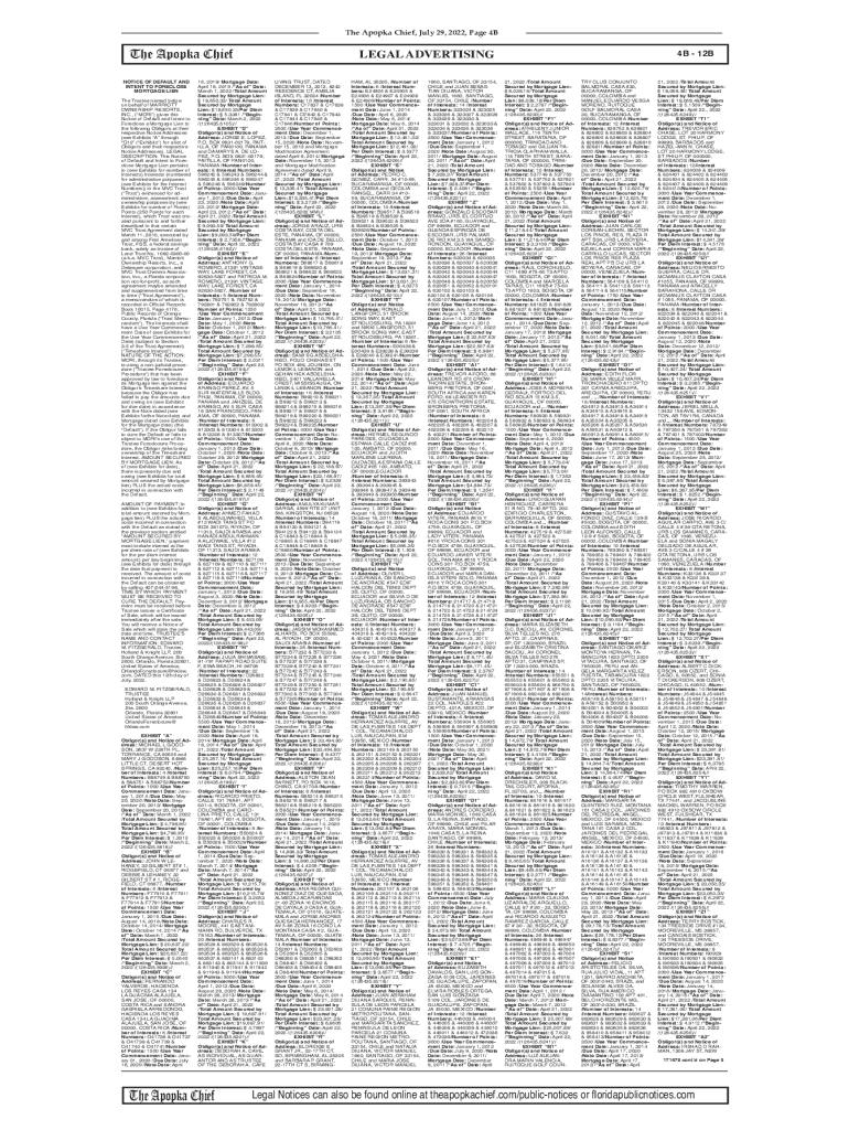 Fillable Online Orange County Legal Notices Fax Email Print - pdfFiller