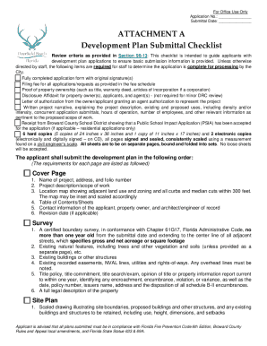 Fillable Online Application Checklist - Site Development Plan Fax Email ...