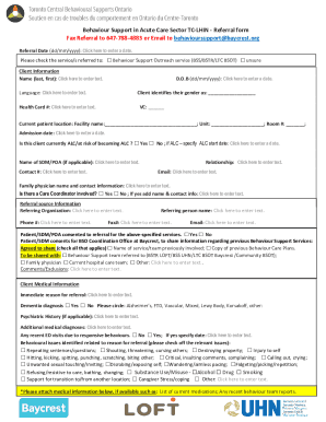 Fillable Online Behavioural Support Specialist (BSS) Program Referral ...