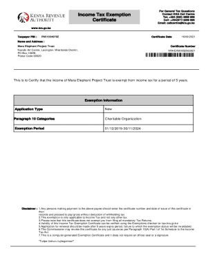 Fillable Online contacts - Kenya Revenue Authority - KRA Fax Email ...