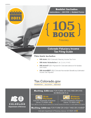 Fillable Online Colorado Fiduciary Income Tax Filing Guide Fax Email ...