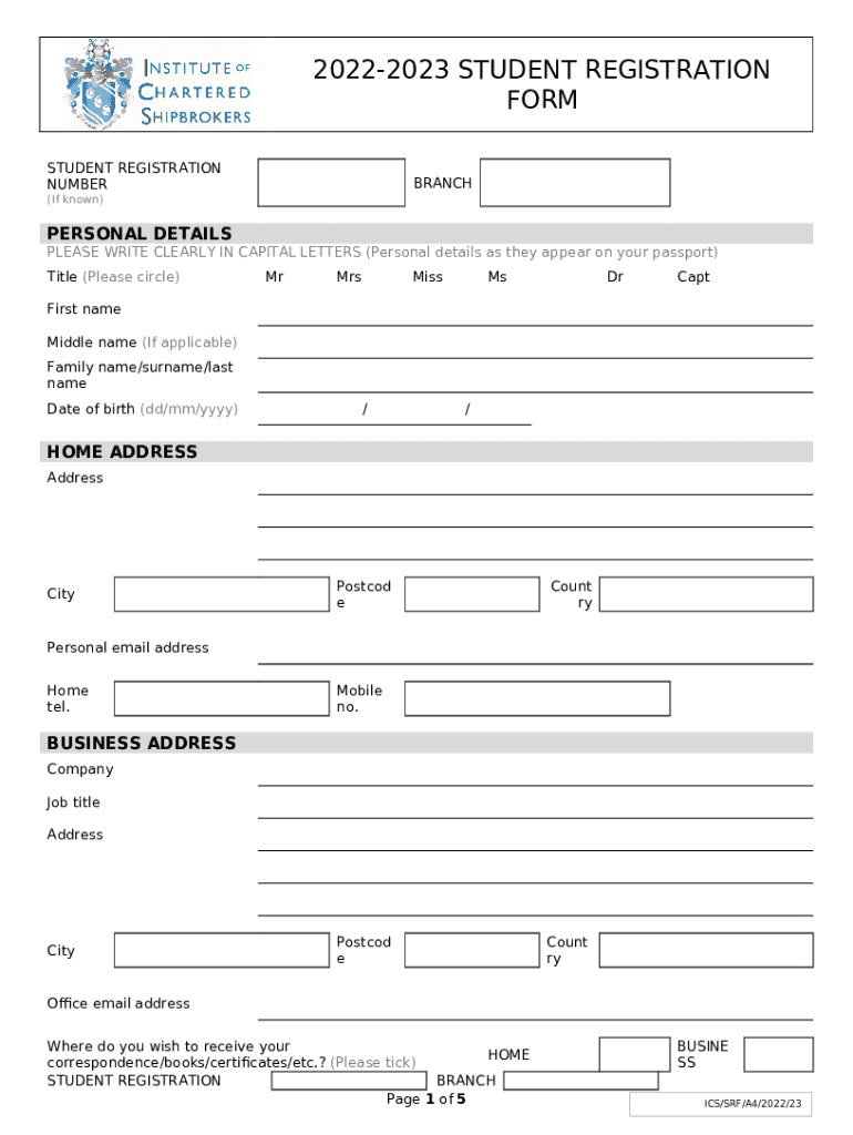 High School Student Registration - Summer 2021 Doc Template | pdfFiller