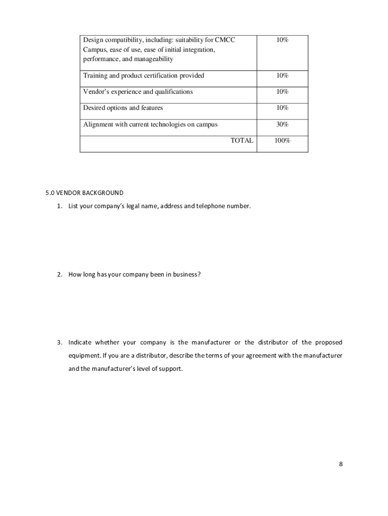 Fillable Online REQUEST FOR PROPOSAL Wireless Access Points and Controller Fax Email Print ...