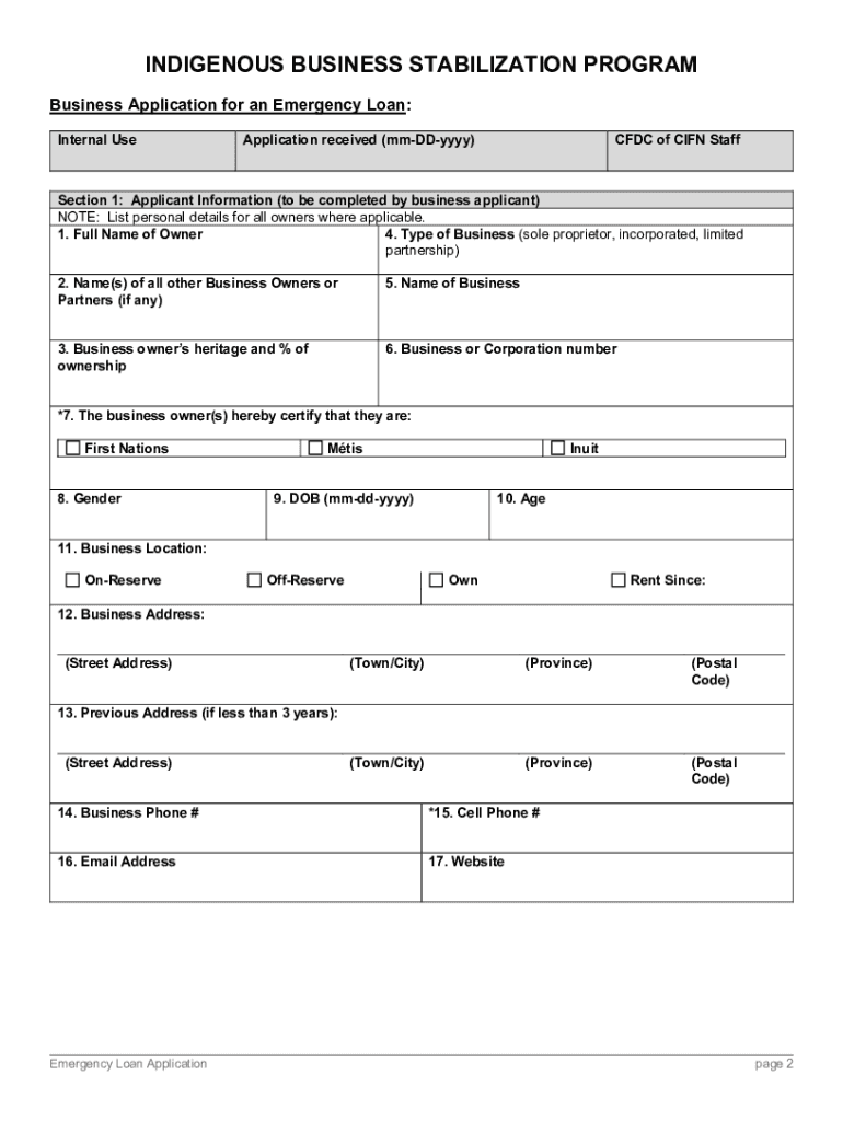 Fillable Online IBSP - ELP Business Application Template May 13 2020 ...