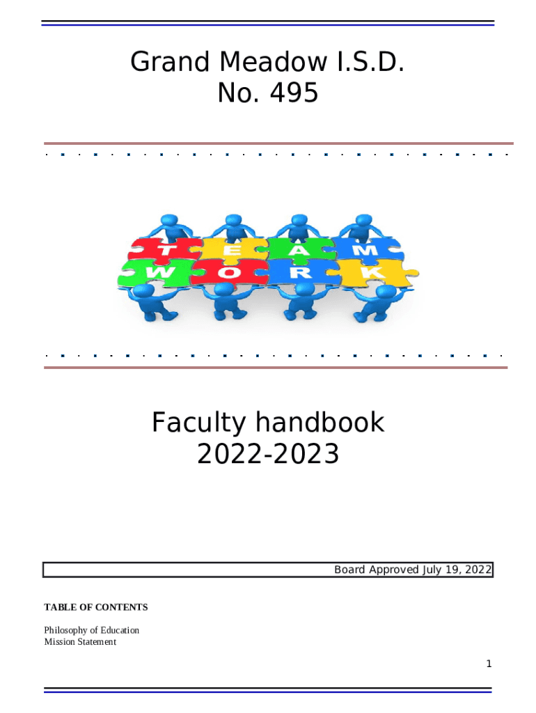 K-4 Student Handbook Doc Template | pdfFiller