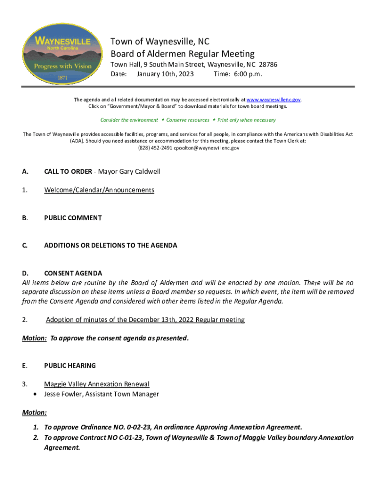 Fillable Online 14. Consider Adopting a Resolution Approving a ... Fax ...