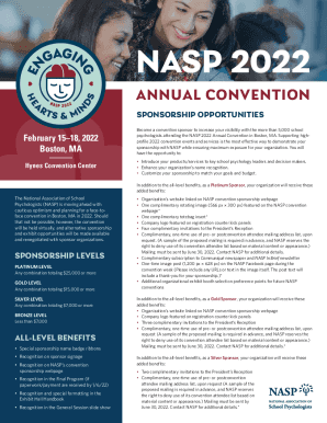 Fillable Online NASP Annual Convention Brings Together More Than ...