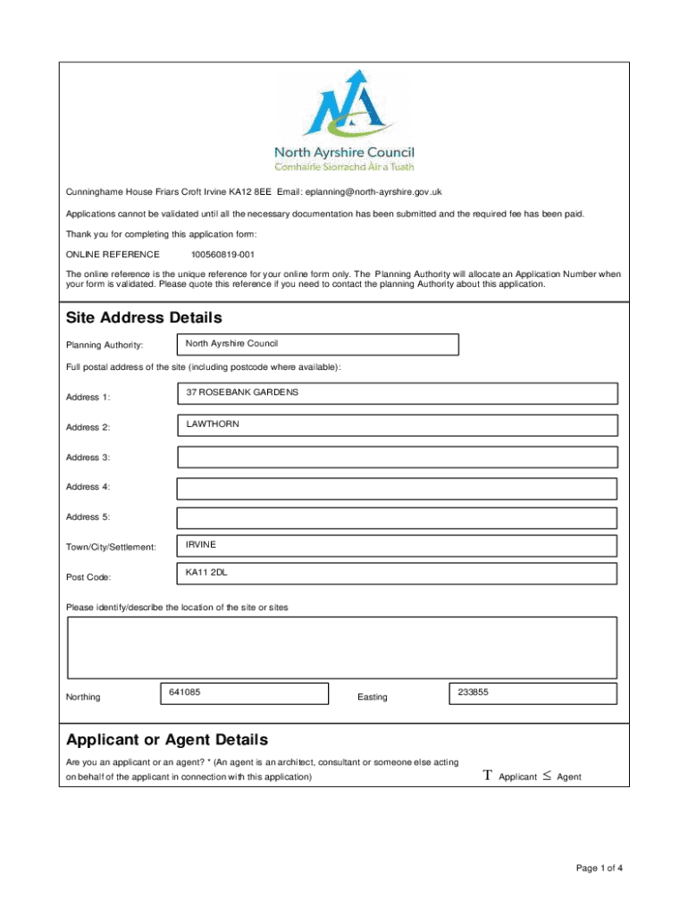 Fillable Online Cunninghame House Friars Croft Irvine KA12 8EE Email ...