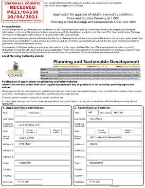 Fillable Online Local Planning Authority details: Fax Email Print ...