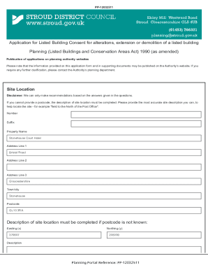 Fillable Online Listed building consent documents Fax Email Print ...