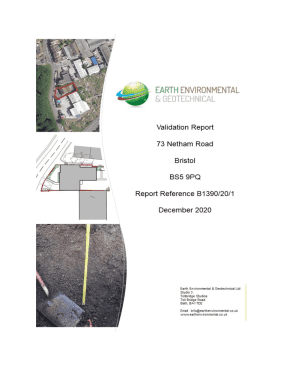 Fillable Online VALIDATION REPORT Fax Email Print - pdfFiller