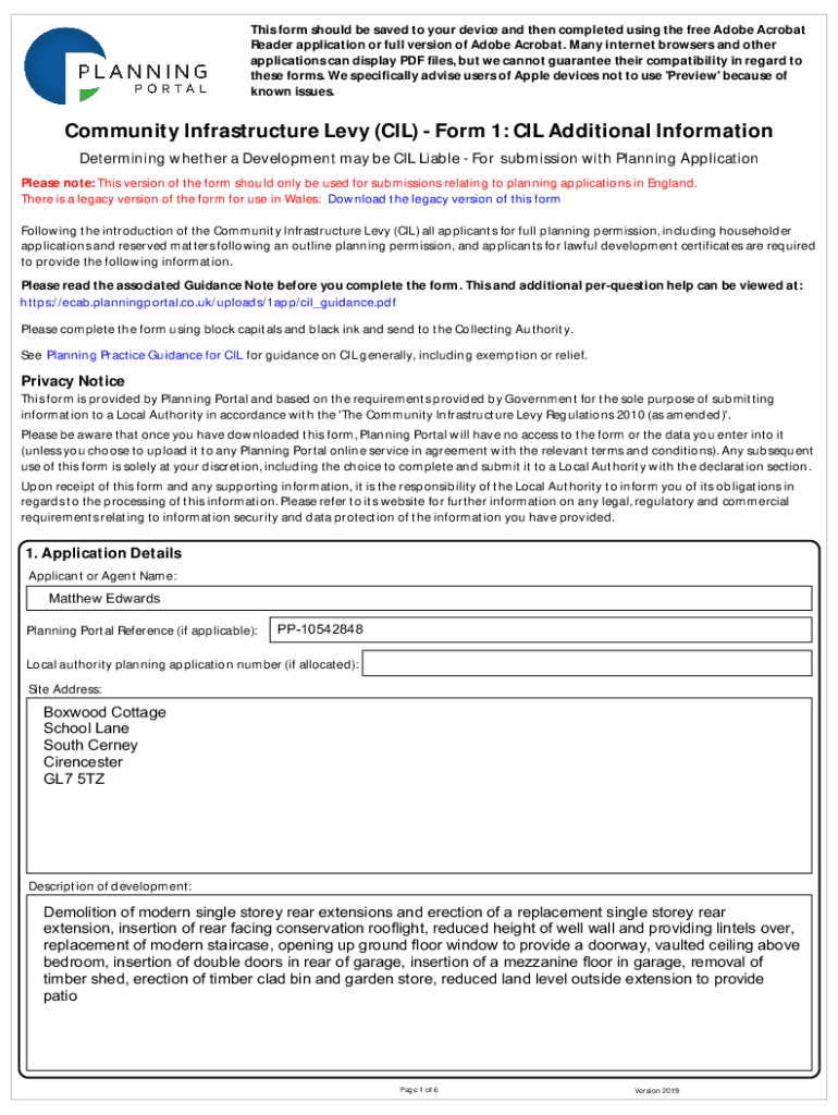 Fillable Online 21-051 CIL Form 1 Additional Information Fax Email ...