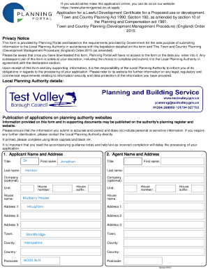 Fillable Online Lawful development certificate - What to do next Fax Email Print - pdfFiller