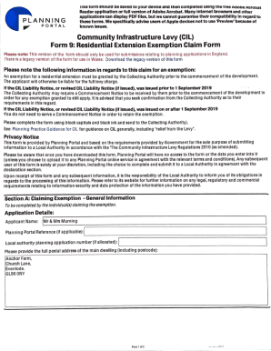 Fillable Online Residential Extension Exemption Claim Form Fax Email ...