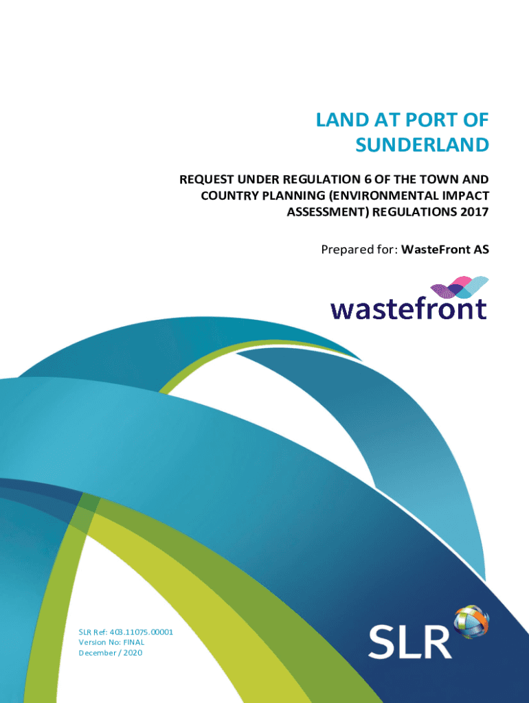 Fillable Online Wastefront and Sunderland City Council aim to build UK ...