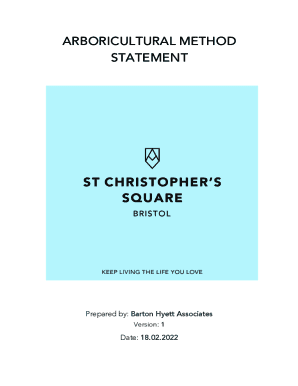 Fillable Online arboricultural method statement Fax Email Print - pdfFiller