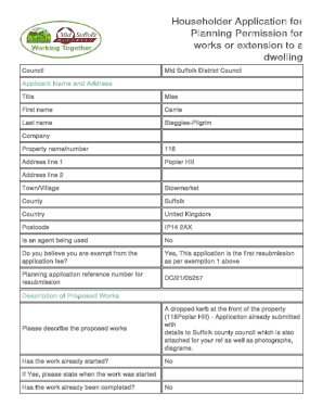 Fillable Online Planning Permission Explained: How and When to Apply ...