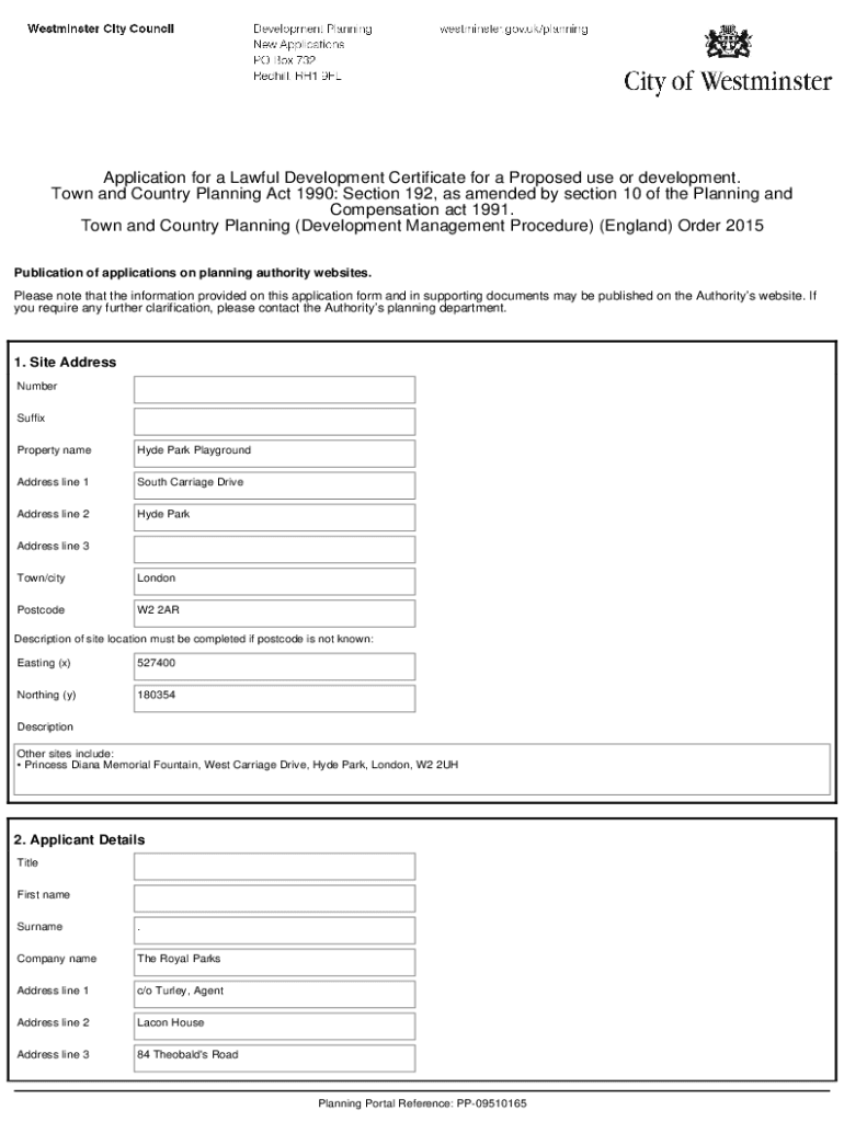 Fillable Online Hyde Park Playground Fax Email Print - pdfFiller