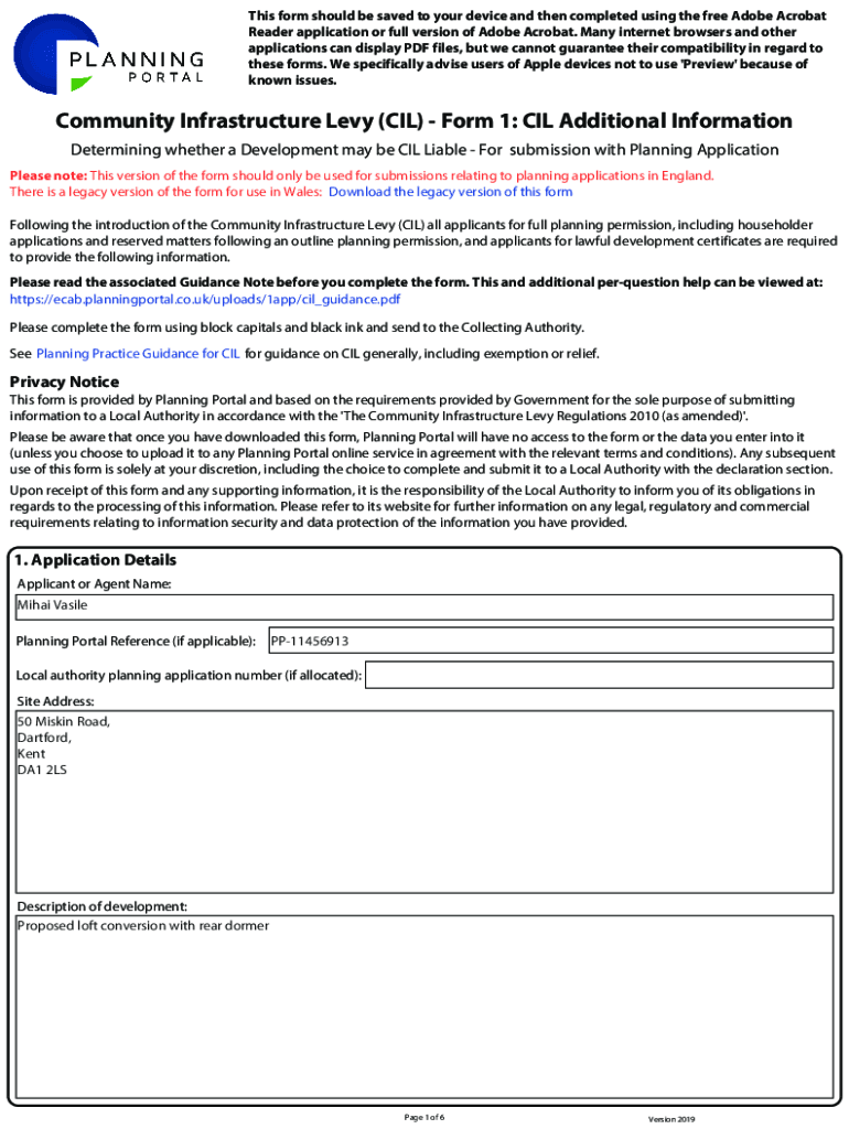 Fillable Online PlanningCIL Form.pdf Fax Email Print - pdfFiller