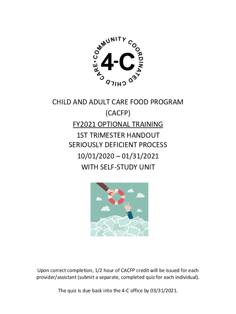 Fillable Online Q&As on the Serious Deficiency Process in CACFP Fax ...