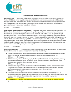 Fillable Online General Consent and Authorization form Fax Email Print ...