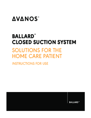 Fillable Online BALLARD* Closed Suction System for Adults, 12 Fr, T ...