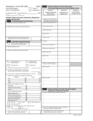 Fillable Online 2022 Partner's Instructions for Schedule K-1 (Form 1065) Fax Email Print - pdfFiller