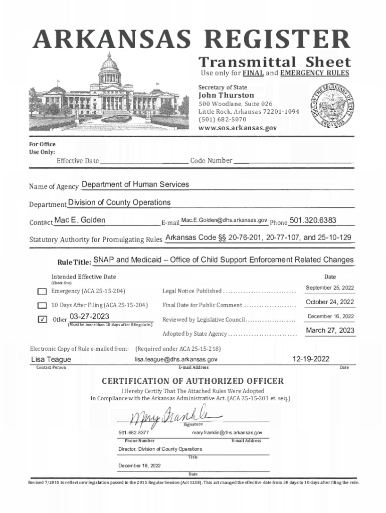 Fillable Online humanservices arkansas Sos Arkansas Gov Franchise ...