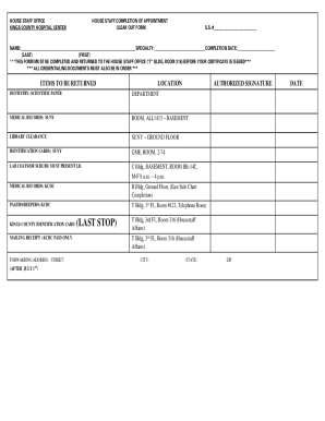 Fillable Online CLEAR OUT FORM Fax Email Print - pdfFiller