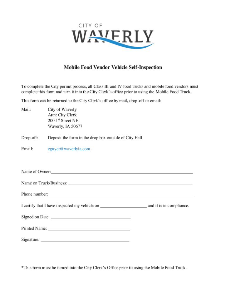 Fillable Online Vehicle Inspection Form Pdf - Fill Online, Printable ...