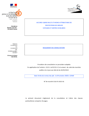 Remplissable En Ligne REGLEMENT PARTICULIER DE LA CONSULTATION MAPA Fax Email Imprimer - pdfFiller