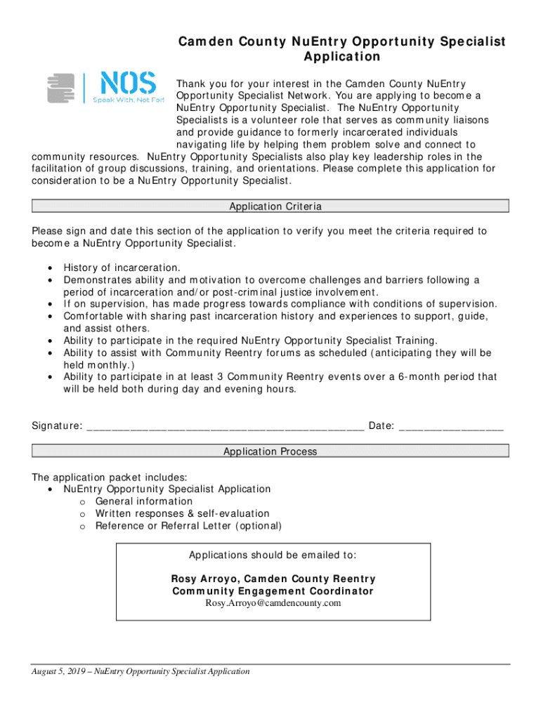 Fillable Online Reentry Services and Community Outreach Sign-up Fax Email Print - pdfFiller