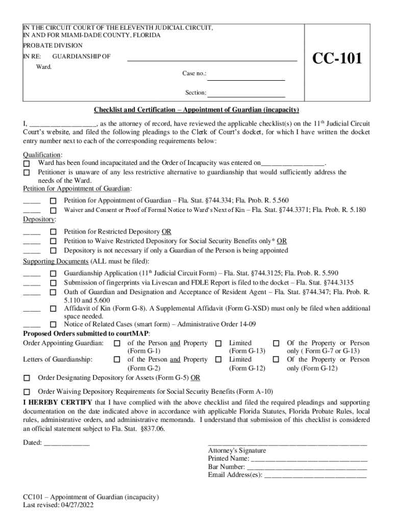 Fillable Online G11- Letters of Emergency Temp Guardian.doc - IN THE ...