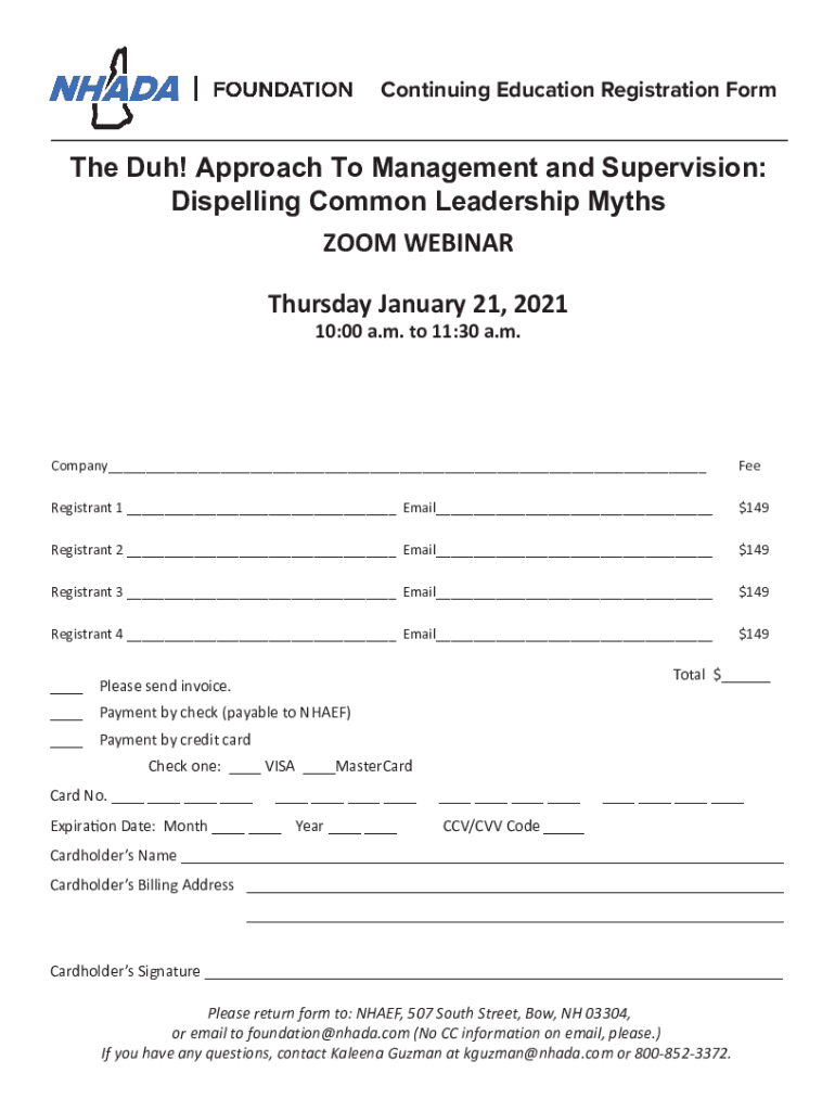 Fillable Online The Duh! Approach To Management and Supervision ...