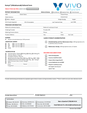 Fillable Online Ilumya (tildrakizumab) Referral Form Fax Email Print - pdfFiller