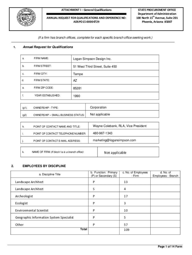 Fillable Online spo az Logan Simpson Design Inc. Fax Email Print ...