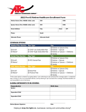 Fillable Online 2022 PEBB Retiree Election Form (form A) Fax Email ...