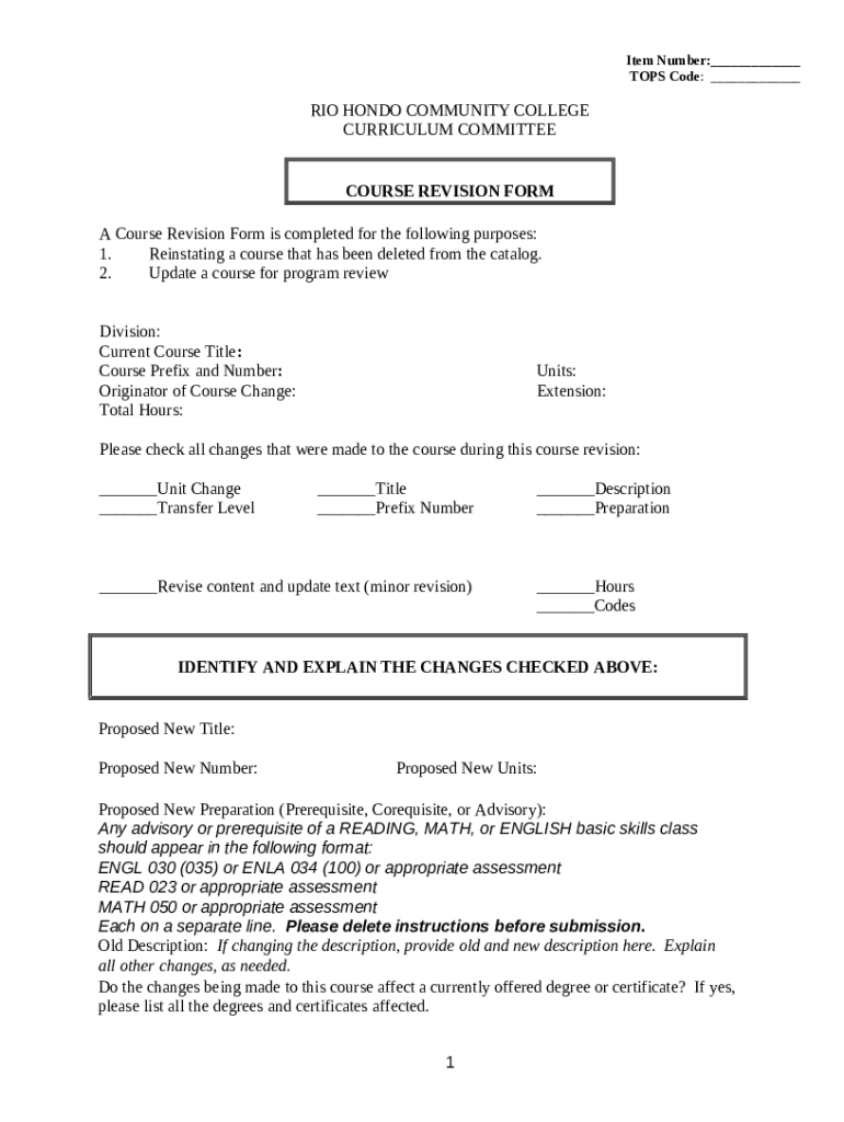 Curriculum Documents and sAcademic Senate Doc Template | pdfFiller