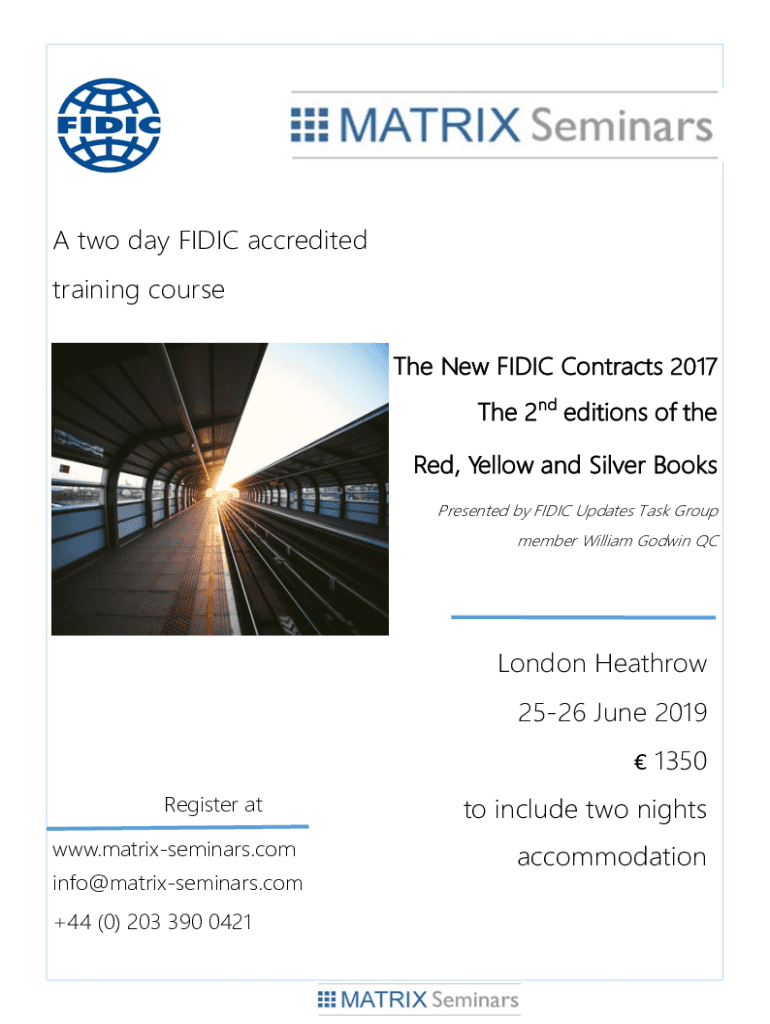 Fillable Online FIDIC Blue Book Second Edition - Standard Form of ...