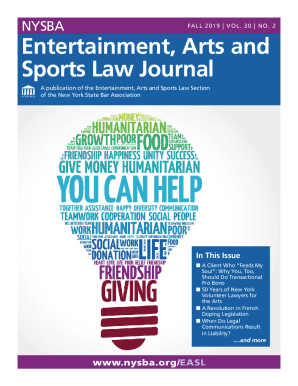 Fillable Online NYSBA Entertainment, Arts and Sports Law Journal Fax ...
