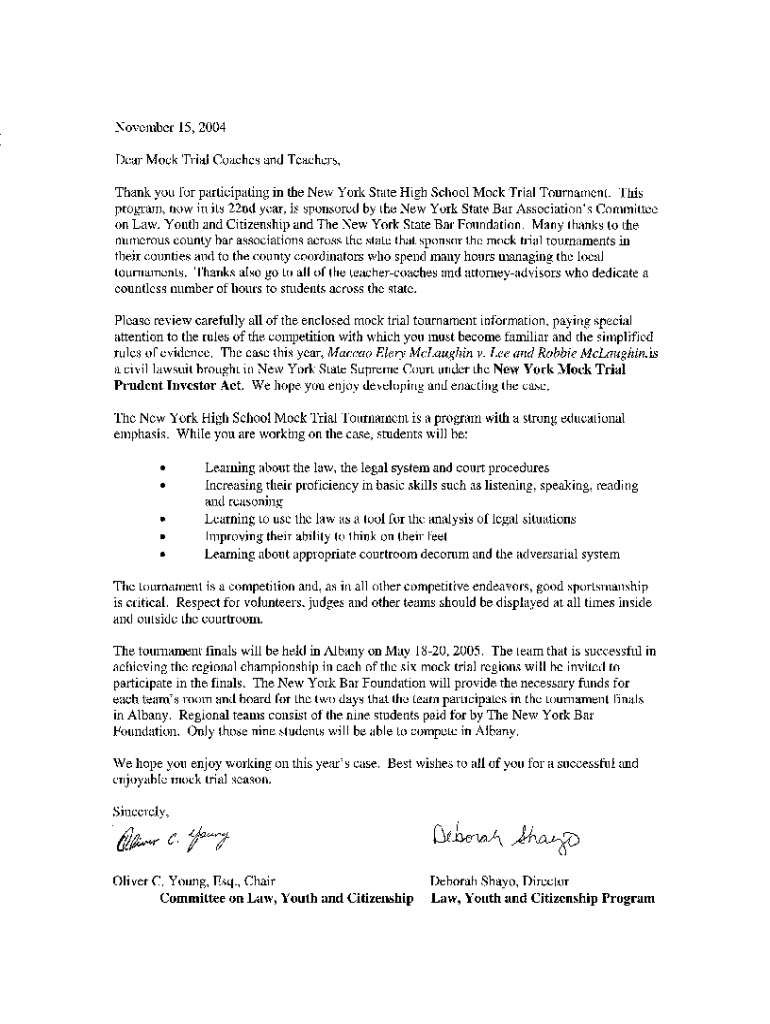 Fillable Online Sample mock trial cases for high school Fax Email Print ...