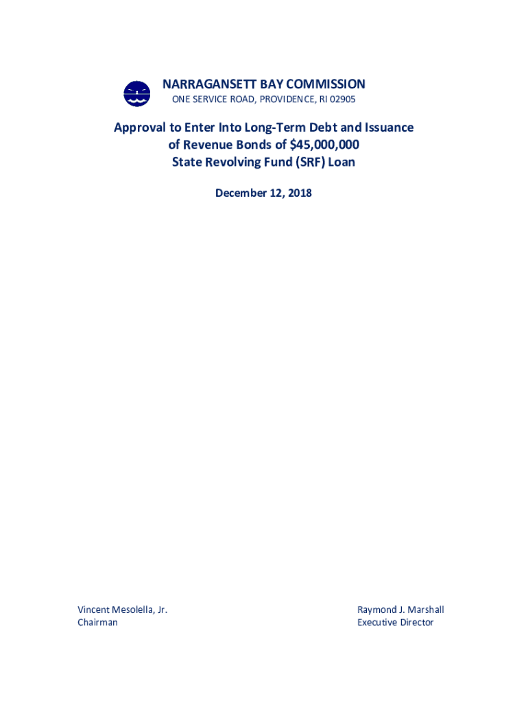 Fillable Online Approval to Enter Into Long-Term Debt and Issuance of ... Fax Email Print ...
