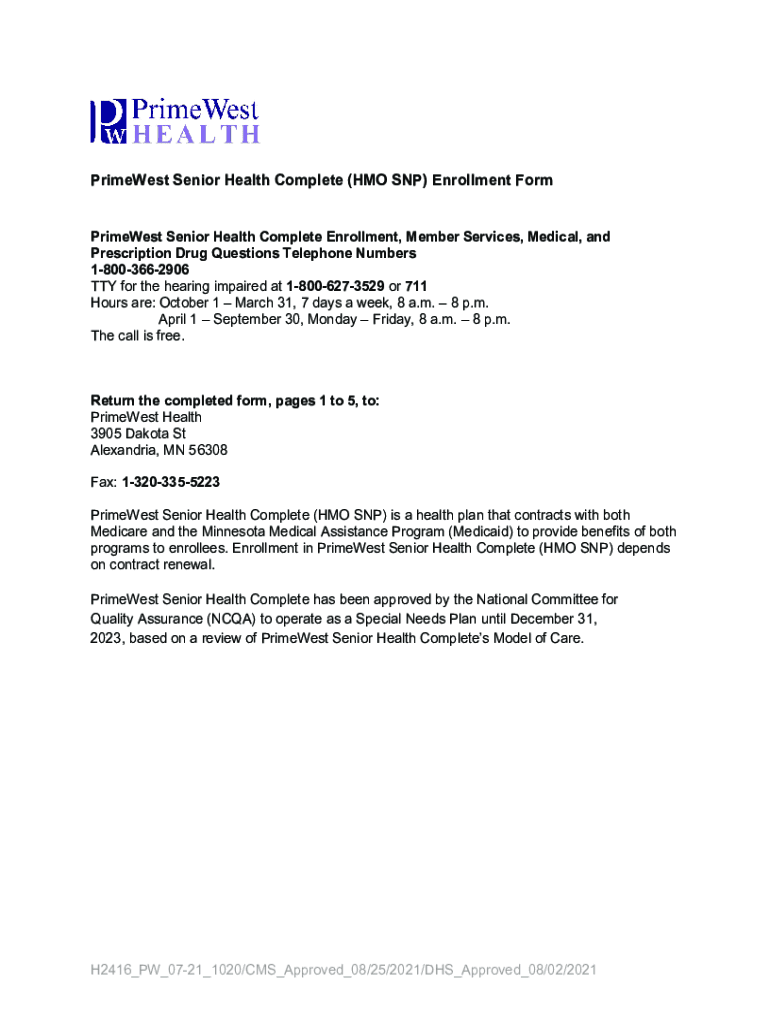 Fillable Online Which PrimeWest Health Senior Plan Is Right for You ...