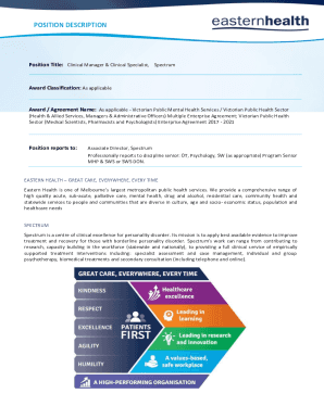 Fillable Online Clinic Manager Job Description Sample Template Fax ...