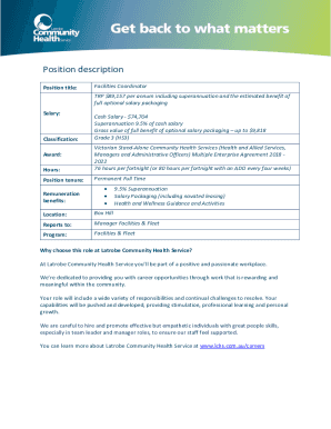 Fillable Online facilities-services-assistantJob Details tabCareer ...