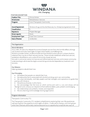 Fillable Online About Windana Our Mission Our Principles Fax Email ...